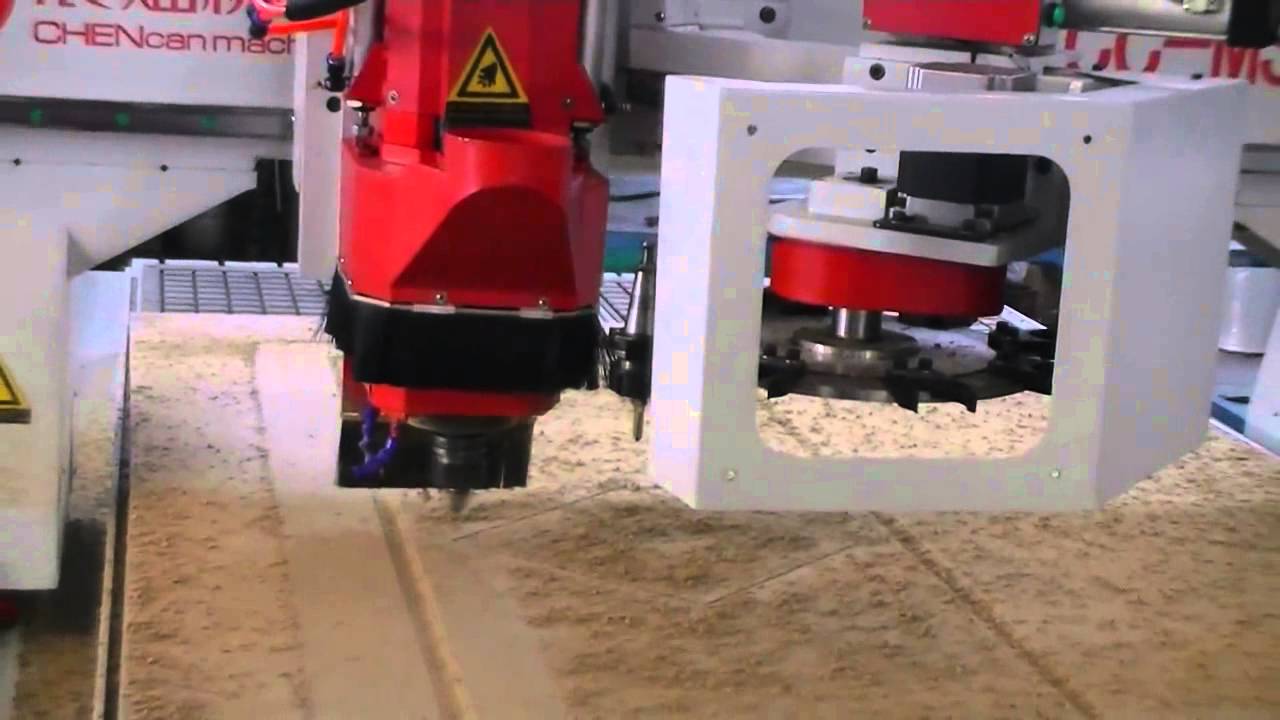 Rotary Auto Tool Changer ATC CNC Router - YouTube