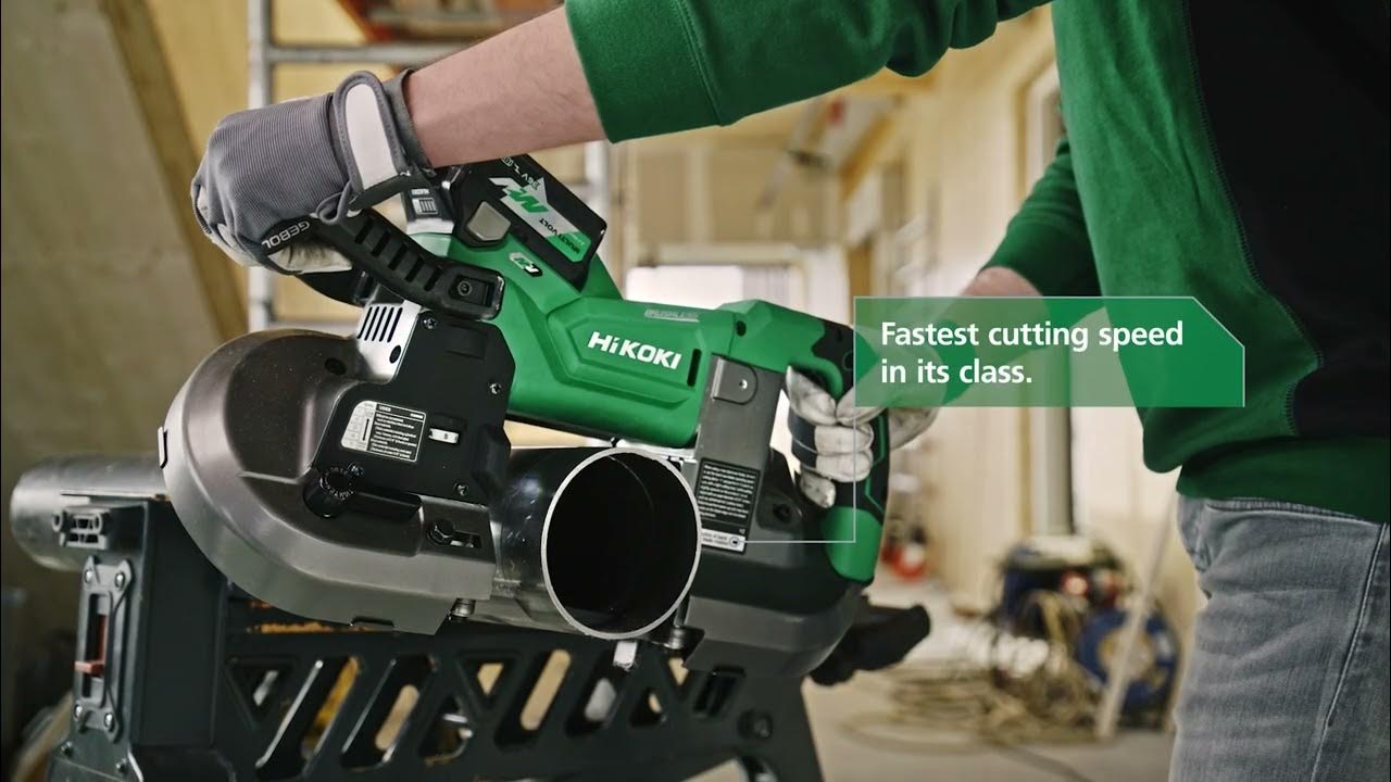 HiKOKI Akku Bandsäge CB3612DA - YouTube