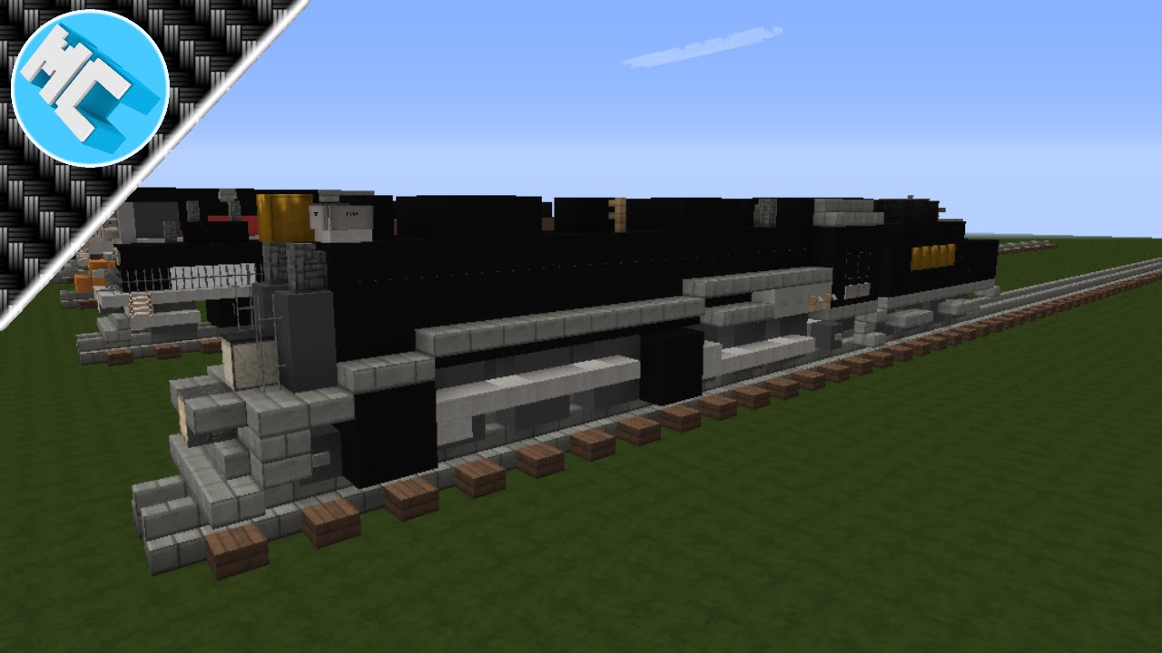 Minecraft: How to Build a Steam Locomotive "C&O #1309" - YouTube