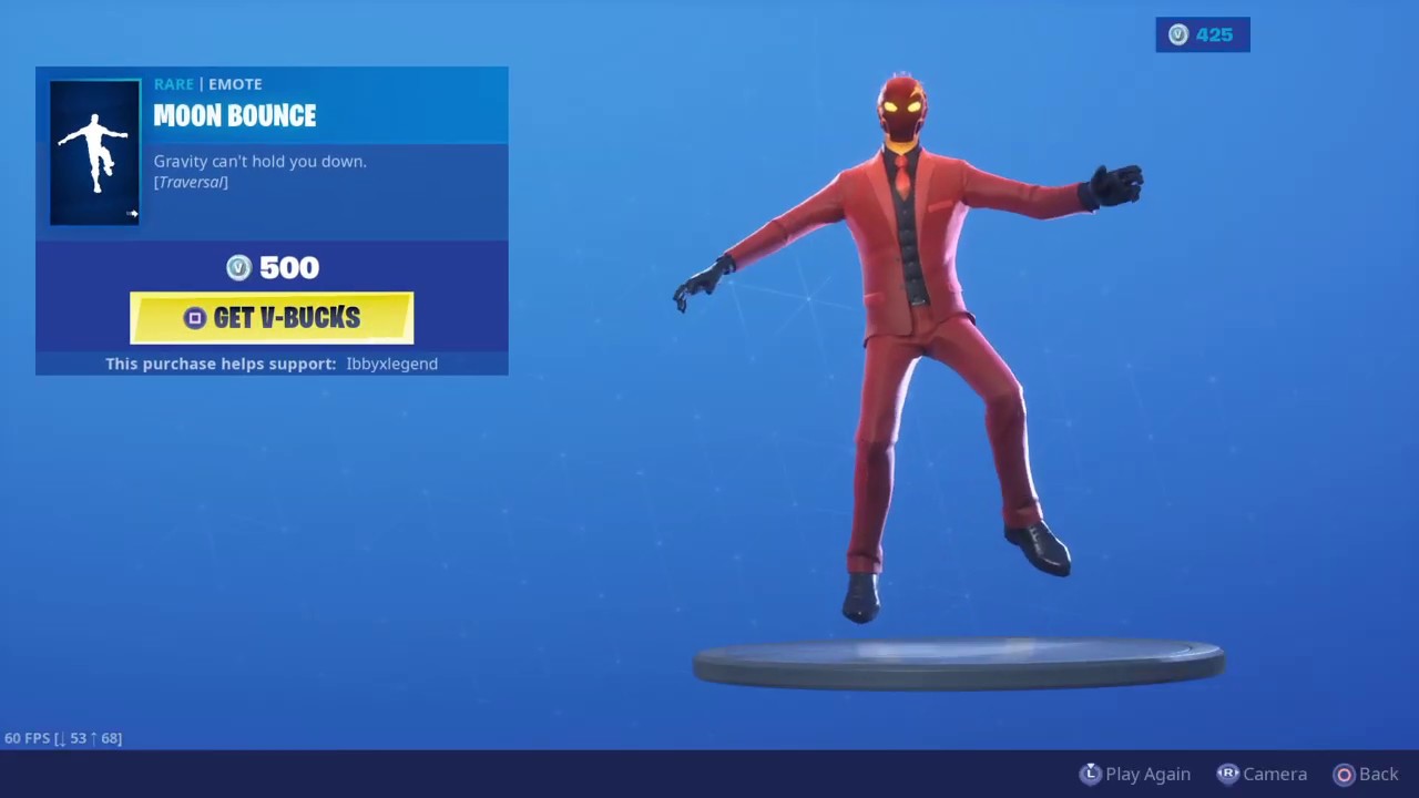 Fortnite *NEW* "Moon Bounce" Emote! (Item Shop - 22/08/2019) - YouTube