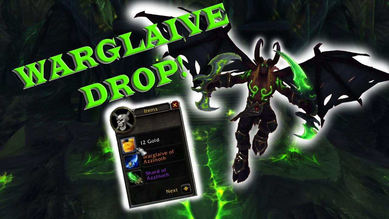 WoW Legion: WARGLAIVE DROP! | World Of Warcraft Legion Pre-Patch - YouTube