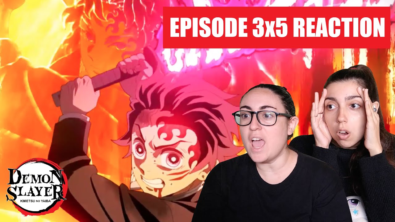DEMON SLAYER Reaction 3x5 - "BRIGHT RED SWORD" - YouTube