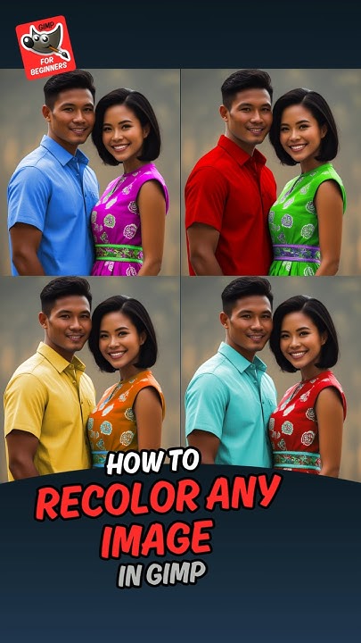GIMP Tutorial: How to Recolor Any Image for Beginners - YouTube
