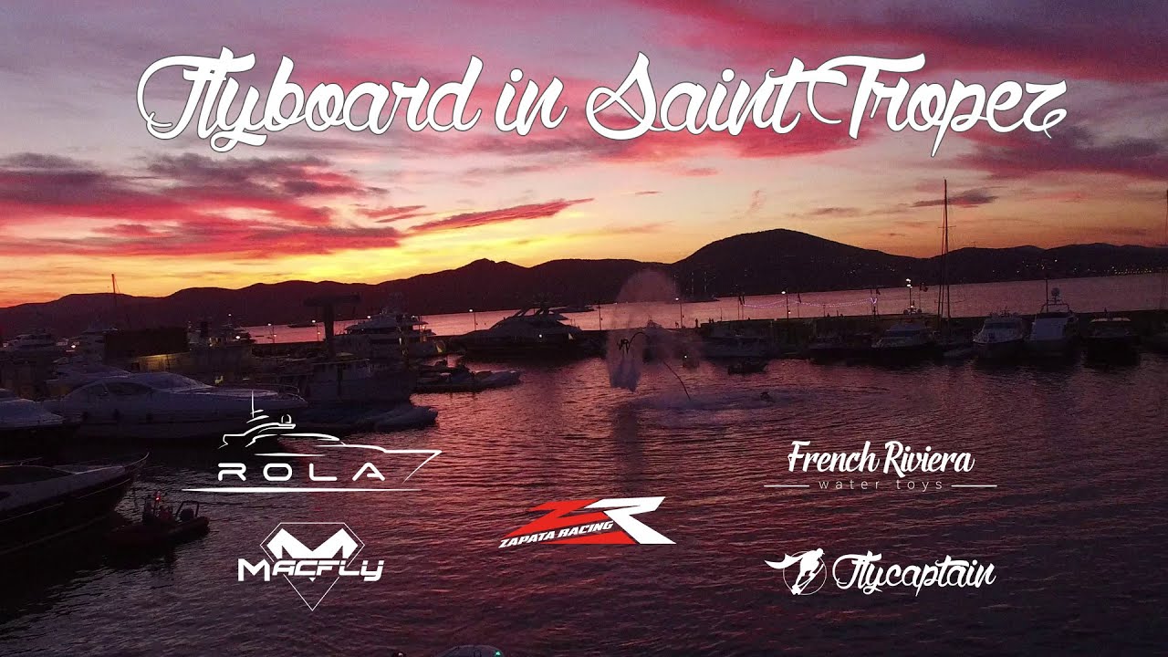 Flyboard Night Demo by Yacht Rola & Flycaptain in Saint Tropez - YouTube