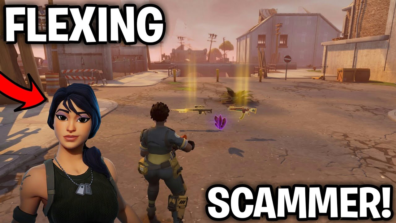 Flexing Scammer Scams Himself! (Scammer Gets Scammed) Fortnite Save The ...