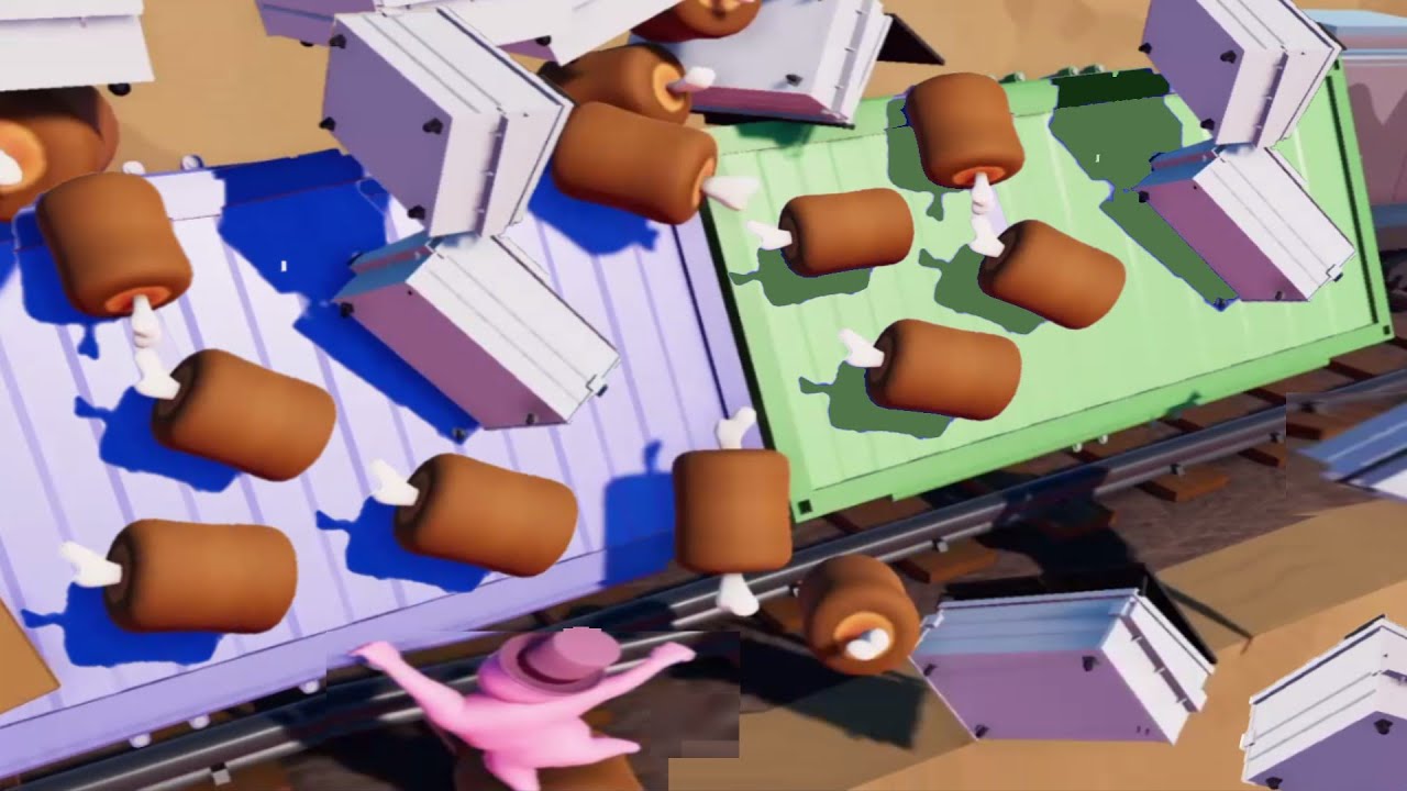 i "Saved" Train... (Gang Beasts Spawning Props) - YouTube