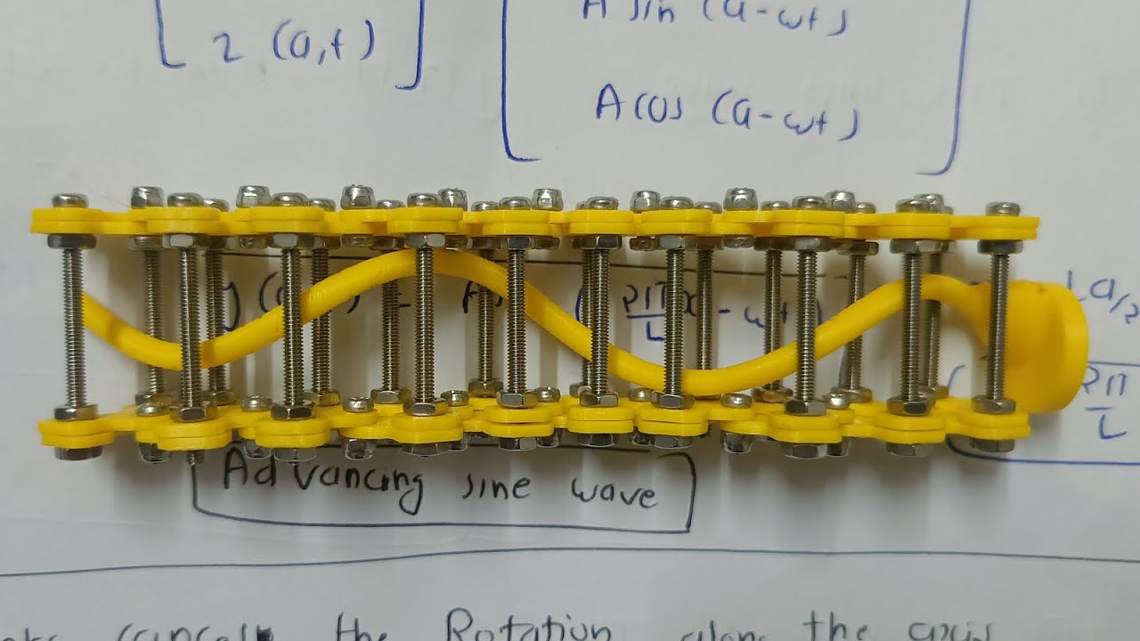 Single Actuator Wave Like Robot - Part 1 (basic introduction) - YouTube