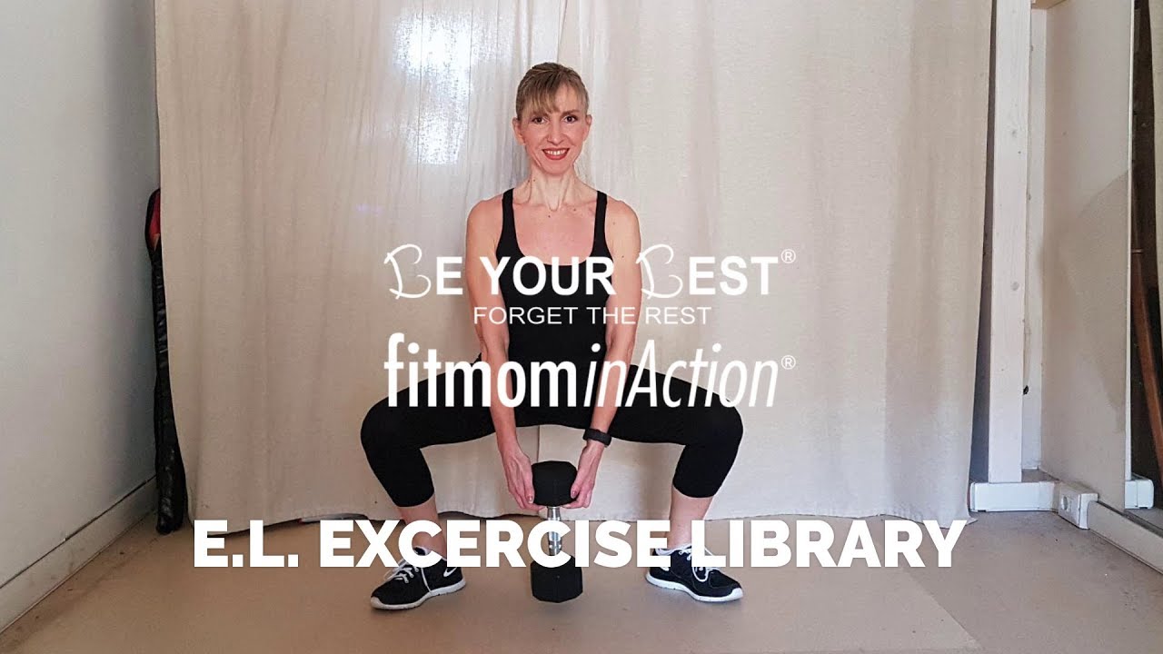 SQUAT SUMO CON MANUBRIO - DUMBELL SUMO SQUAT - YouTube
