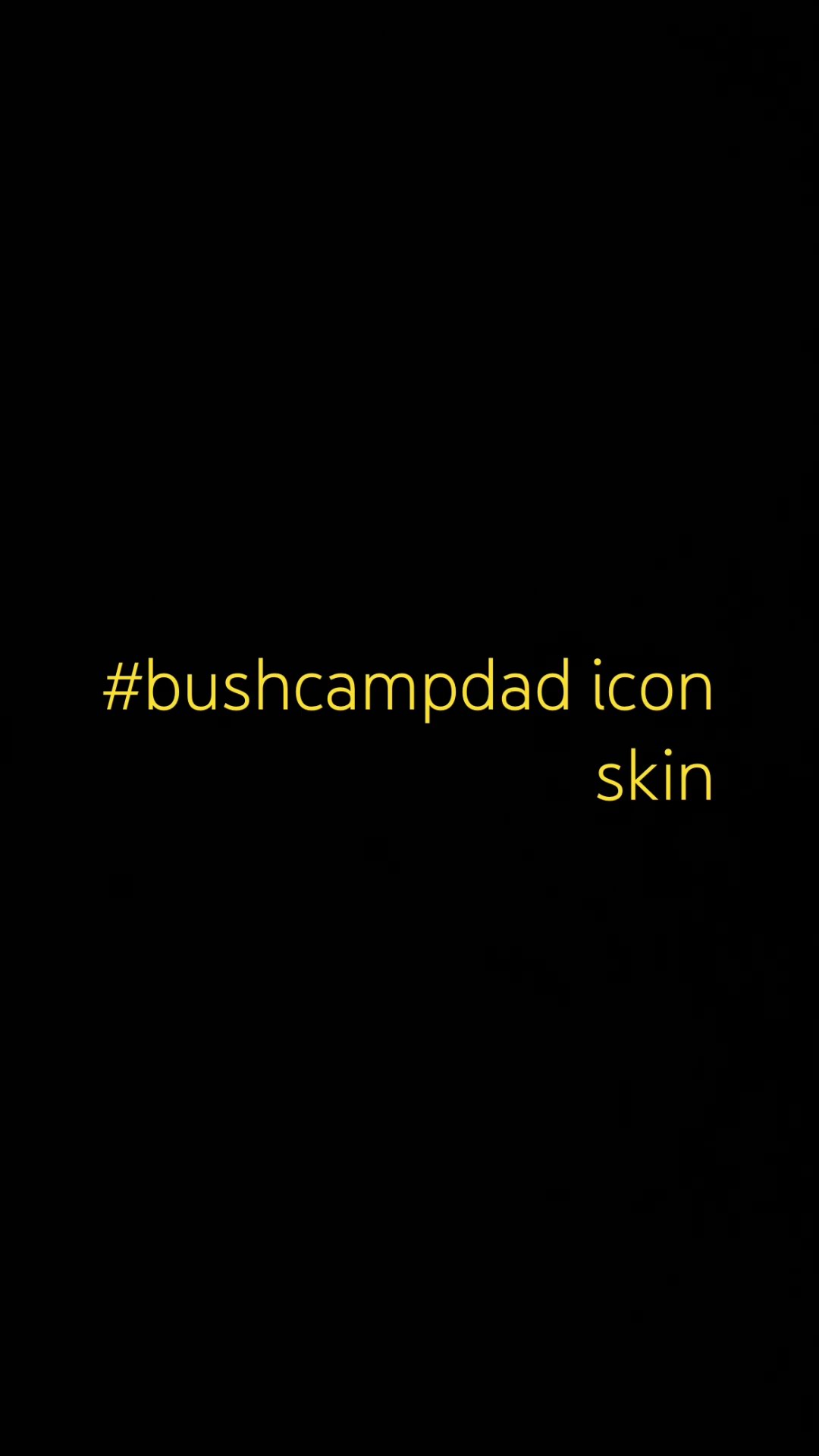 #bushcampdad icon skin - YouTube