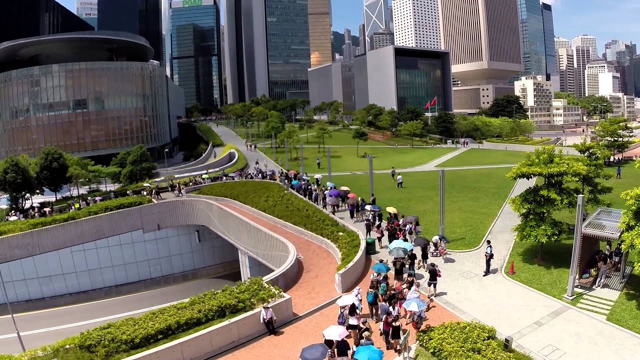 DJI Phantom2 - Tamar Park Hong Kong 24-August-2014 "為未雪遊行" - YouTube