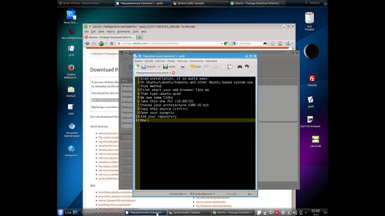 How to install and run Qcad on Ubuntu Linux - YouTube