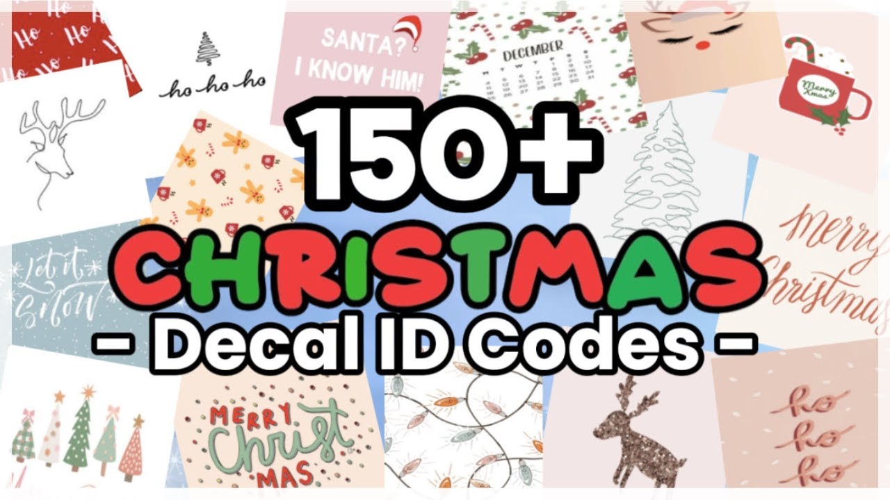 🎄🎅 150+ CHRISTMAS/XMAS DECAL Poster ID Codes 🌟|| Faiyes codes - YouTube