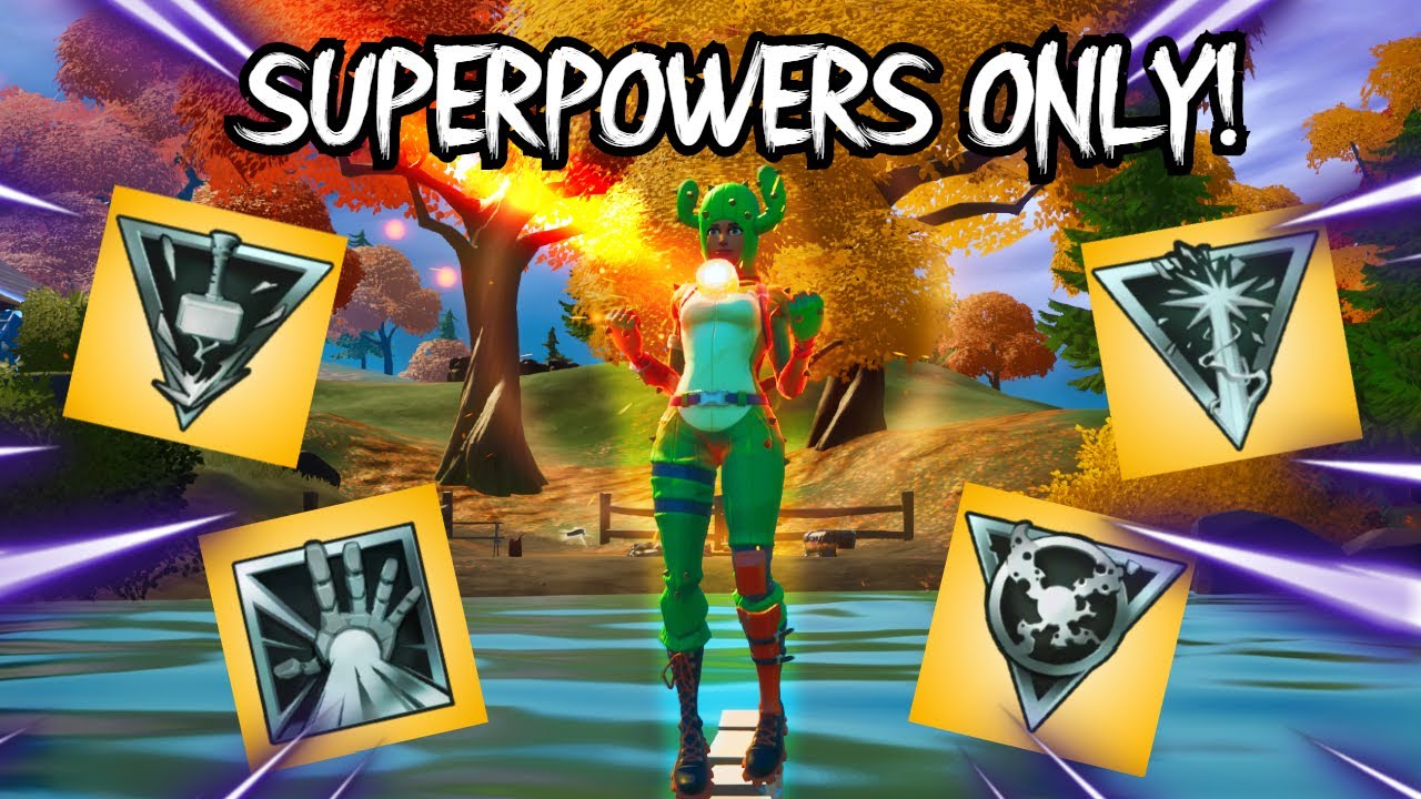 SUPERPOWERS ONLY CHALLENGE IN FORTNITE!! - YouTube