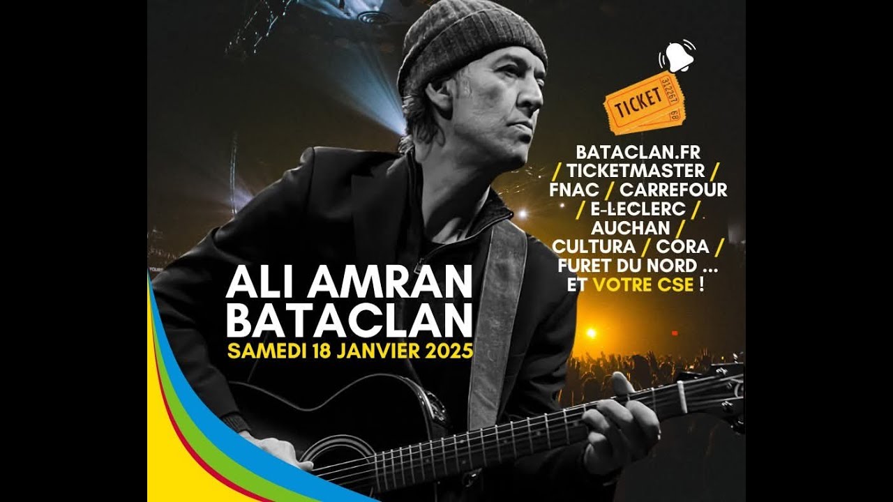 Entretien exclusif avec Ali Amran - Concert du 18/01/25 au Bataclan ...