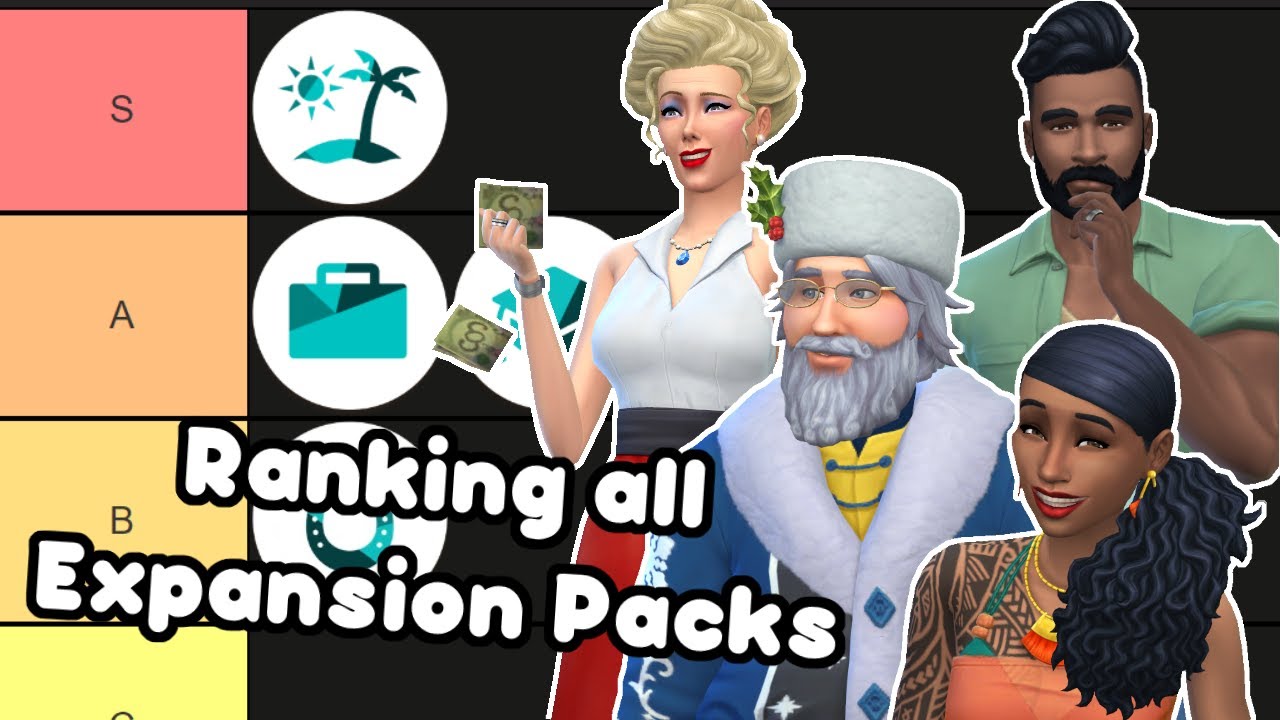 Ranking All Sims 4 Expansion Packs (aside from For Rent lol) - YouTube
