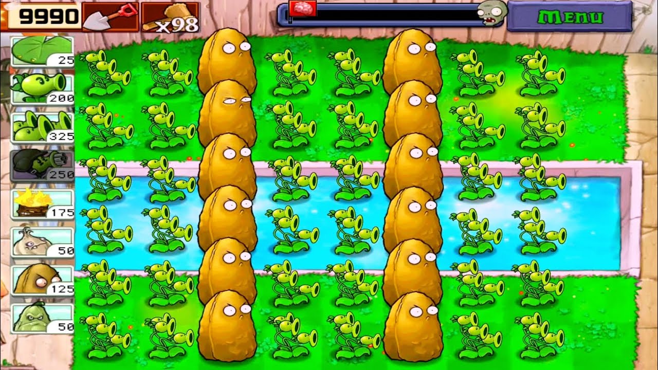 PVZ MOD | LAST STAND: POOL IN 10:13 MINUTES | THREEPEATER ONLY | FULL ...
