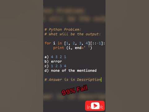 Practice Tricky Python Problem 10 - YouTube