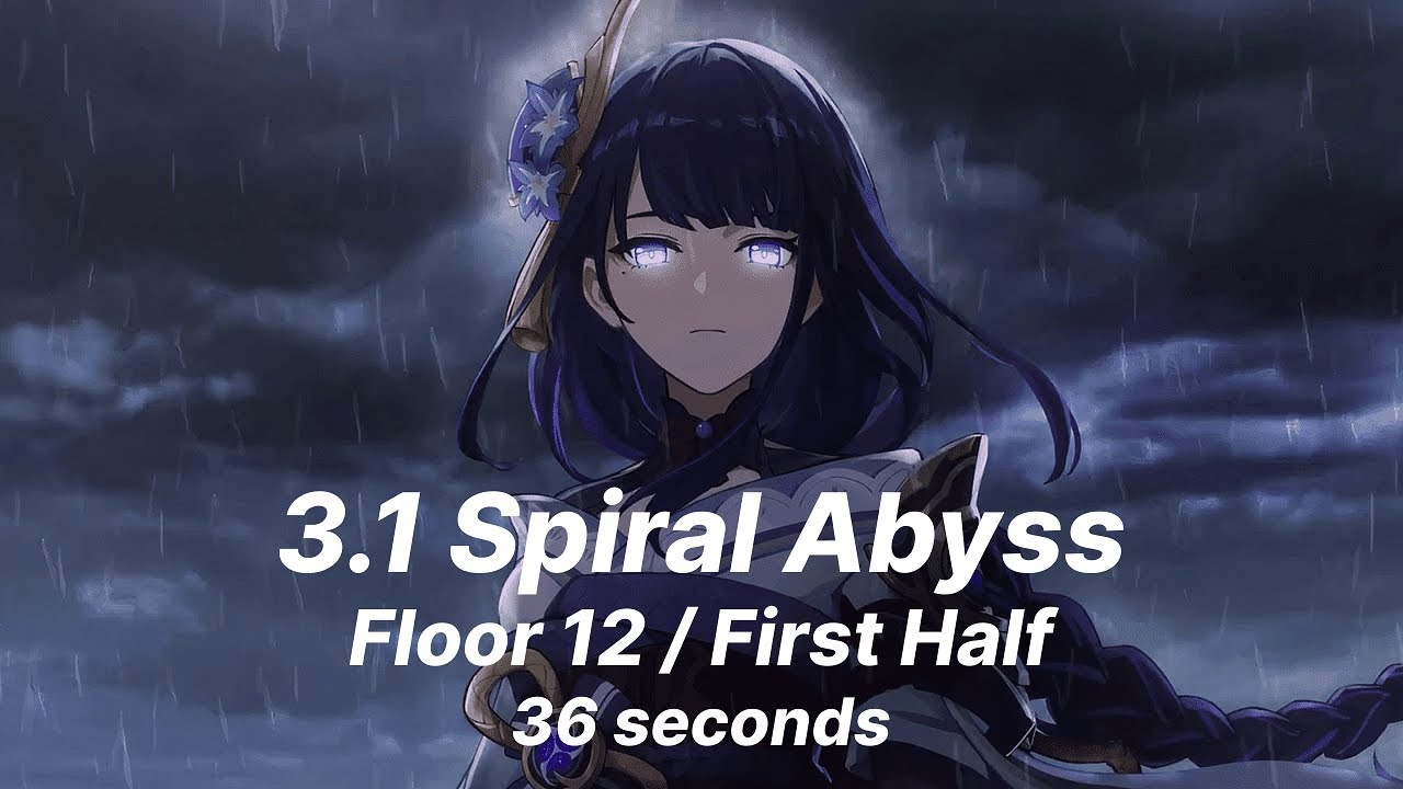 C2 Raiden Continuous Speed Run / 3.1 Spiral Abyss Top Half in 36 Sec ...