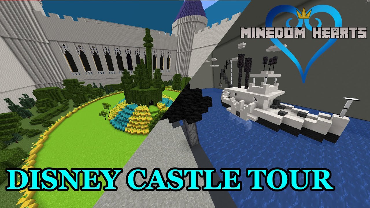 Minecraft Kingdom Hearts DISNEY CASTLE Tour/Showcase (Minedom Hearts ...