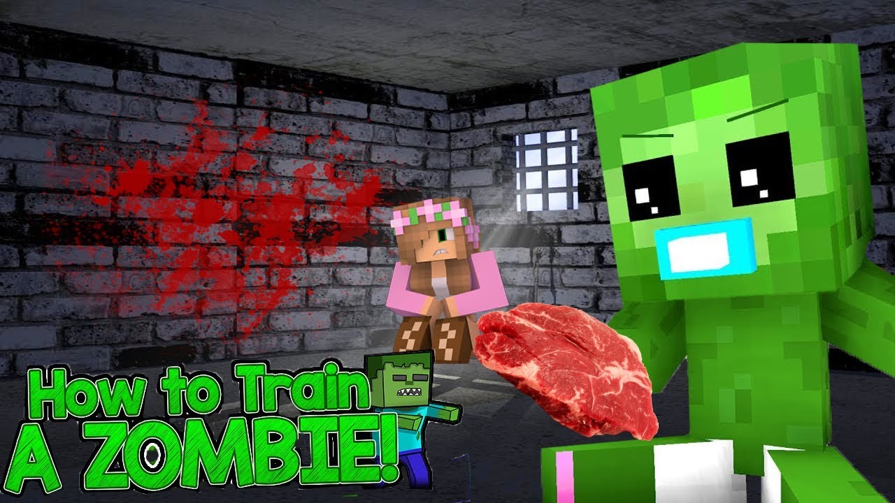 LITTLE KELLY'S ZOMBIE BABY TRIES TO EAT ME !!!! Minecraft HOW TO TRAIN ...