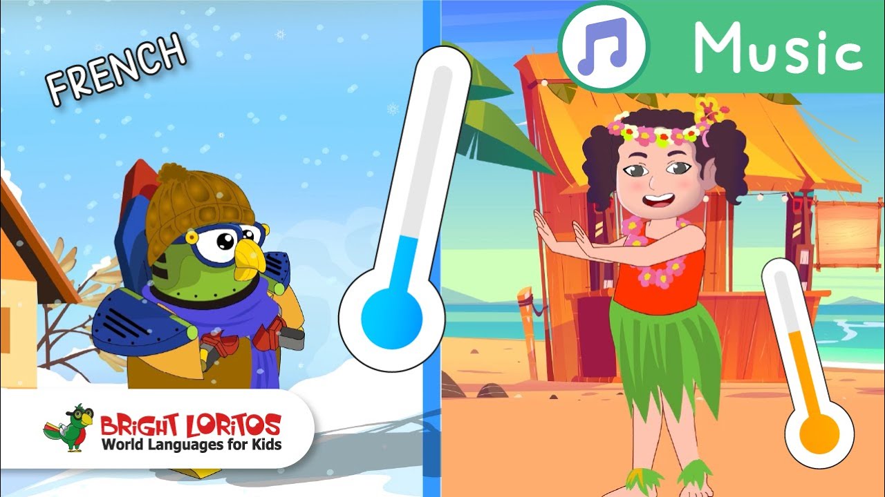 French Weather Song for Kids ☀️🌨️🌤️🌧️ ️ | Fun French Music for Children ...