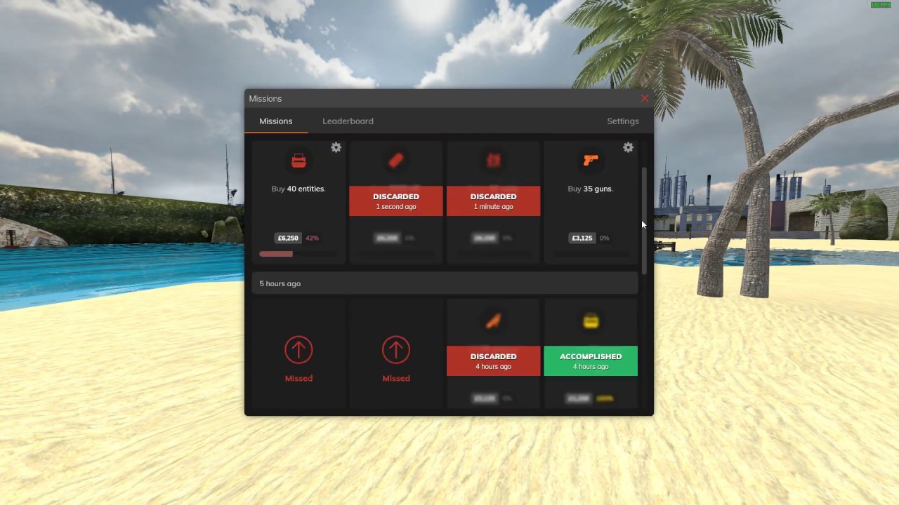 [gmodstore] MISSIONS - Quick UI preview - YouTube