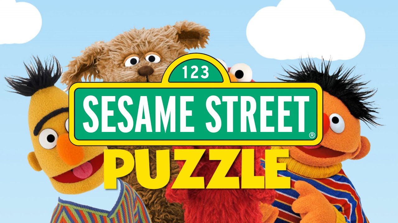 Sesame Street Elmo Cookie Monster Bert & Ernie Puzzle Family Finger ...