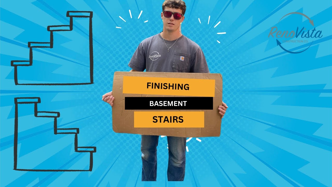 Easy Update to Outdated Staircase (Finishing the basement stairs 🛠️) - YouTube