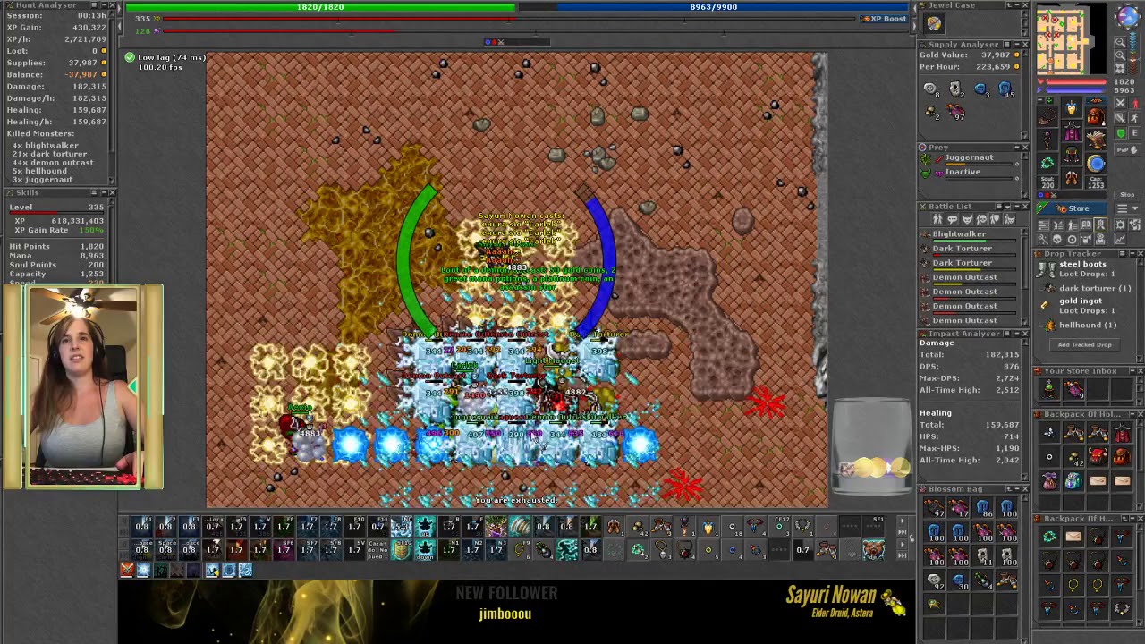 Tibia - Team hunt intensa en prision -3 con respawn 4x - YouTube