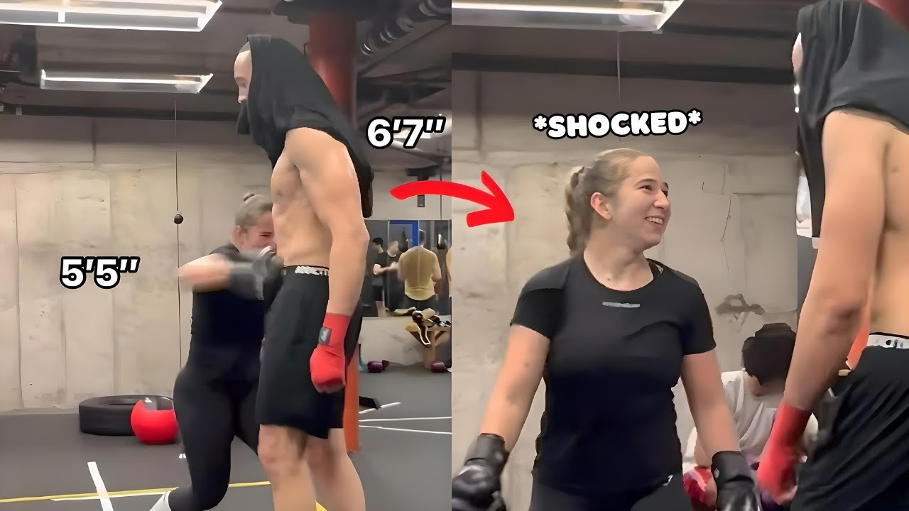 Female Boxer FAILS To Hurt Man - YouTube