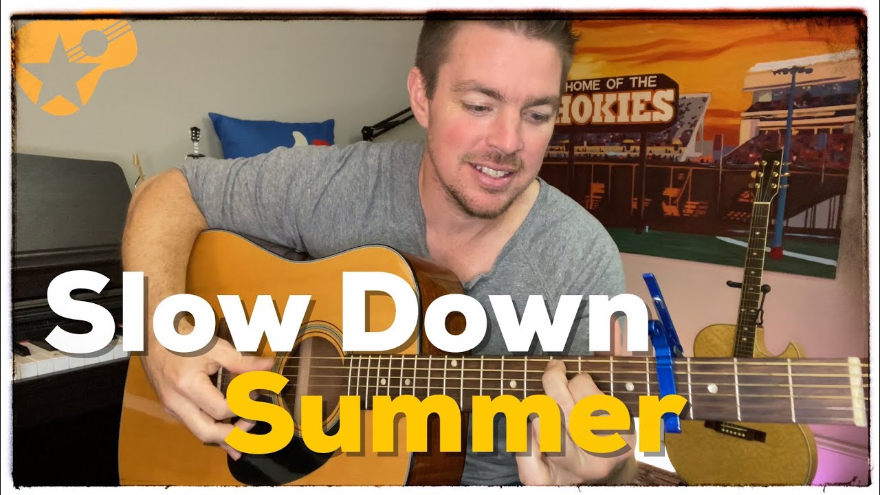 Slow Down Summer | Thomas Rhett | Beginner Guitar Lesson - YouTube