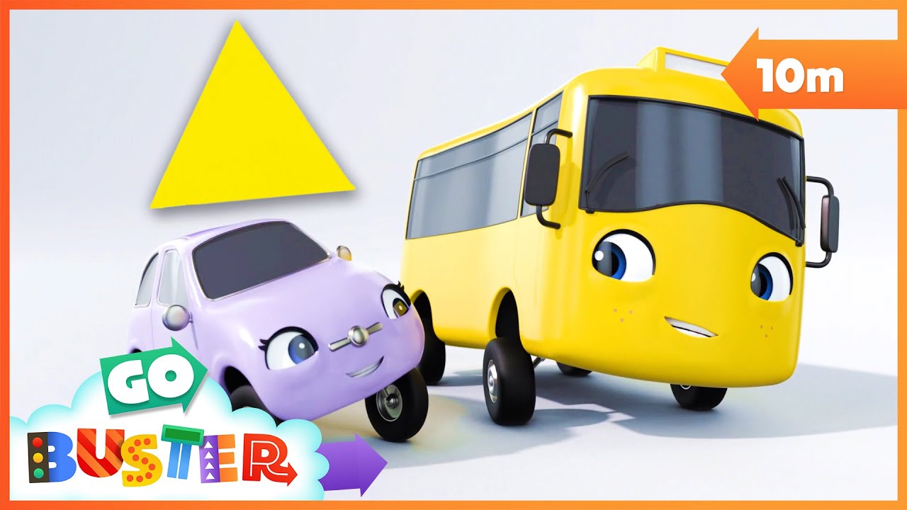 Go Buster's Best Episodes | Buster Teaches Shapes | Go Buster | Kids ...