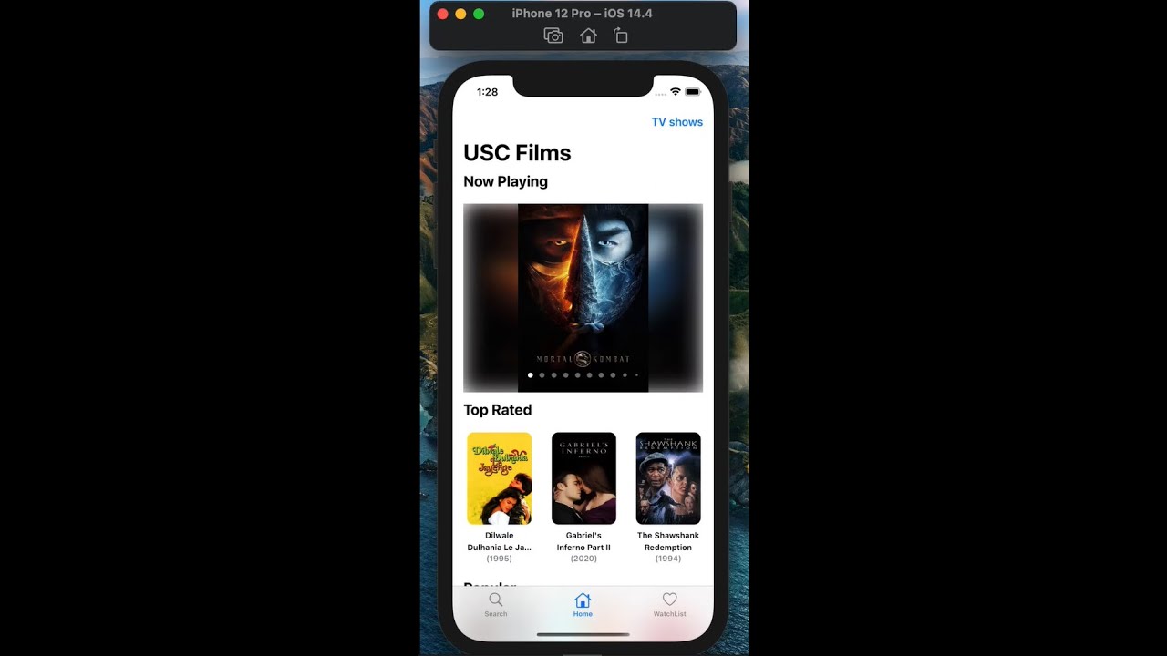 Movie Database iOS app - YouTube