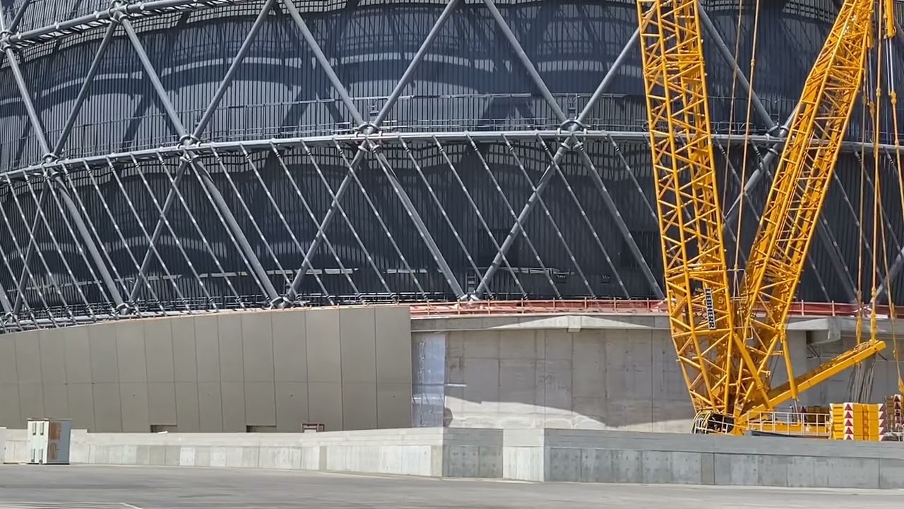 MSG Sphere Construction Update - YouTube