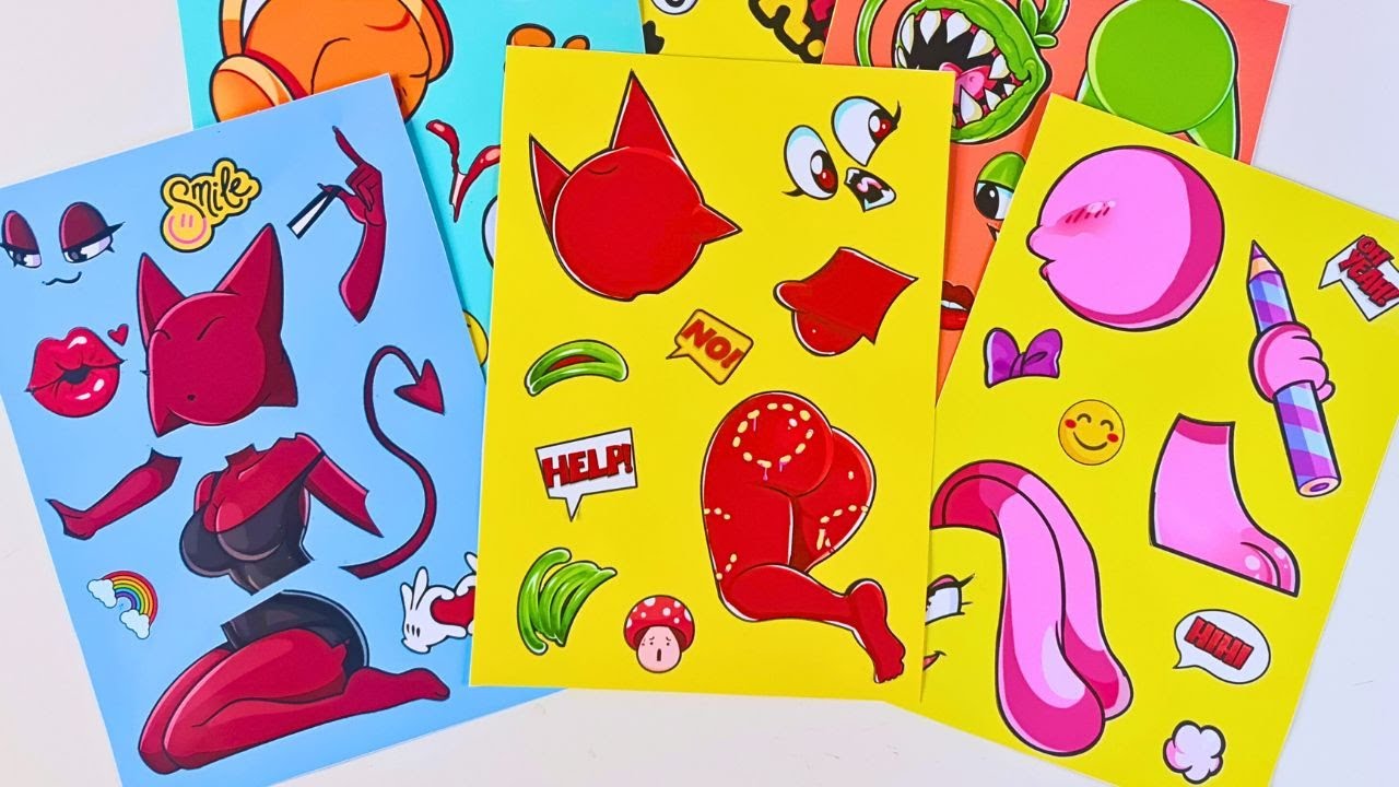 DIY Paper Sticker Book |Incredibox Sprunki Sinner Edition But with CUTE ...