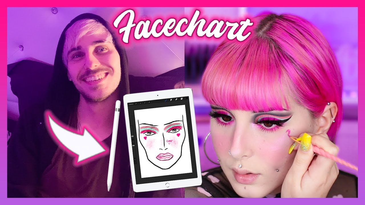 DODO DESSINE MON MAKEUP - FACE CHART 😅 (+ réaction) - YouTube