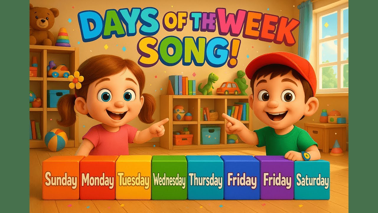 7 Days to FUN! Learn Days of the Week with Animated Songs - YouTube