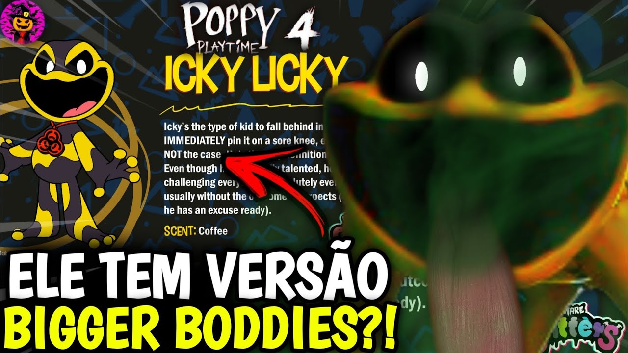 ICKY LICKY! Novo SAPO VENENOSO Dos NIGHTMARE CRITTERS! BIGGER BODDIE Em Poppy Playtime Chapter 4 ...