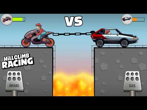 Hill Climb Racing - FAST CAR vs FAST BIKE | GamePlay