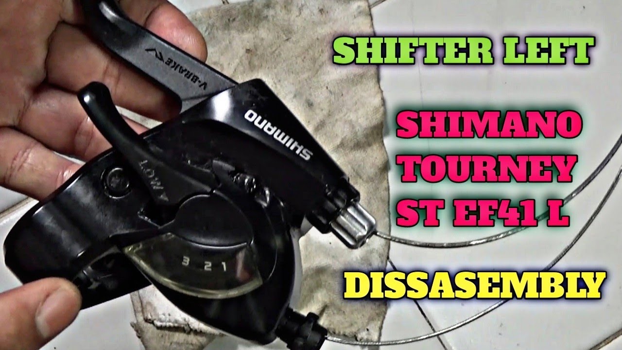 Shifter Shimano St EF41 L dissasembly - YouTube