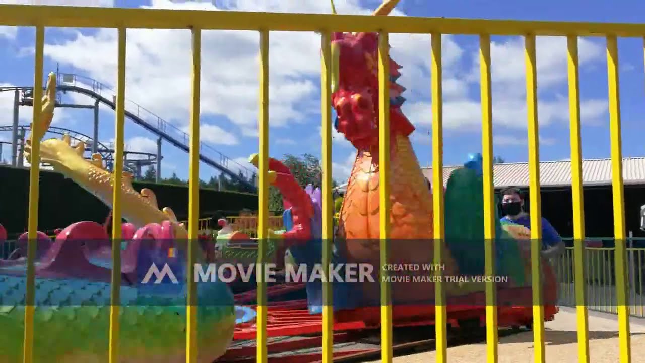 Dragon Ride - Paultons Park (with background music) - YouTube