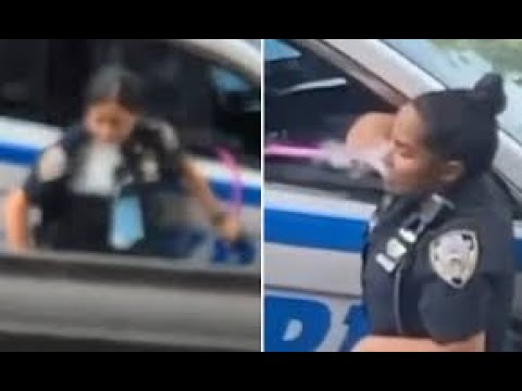 WATCH: 2 on-duty NYPD officers caught smoking hookah out of squad car ...