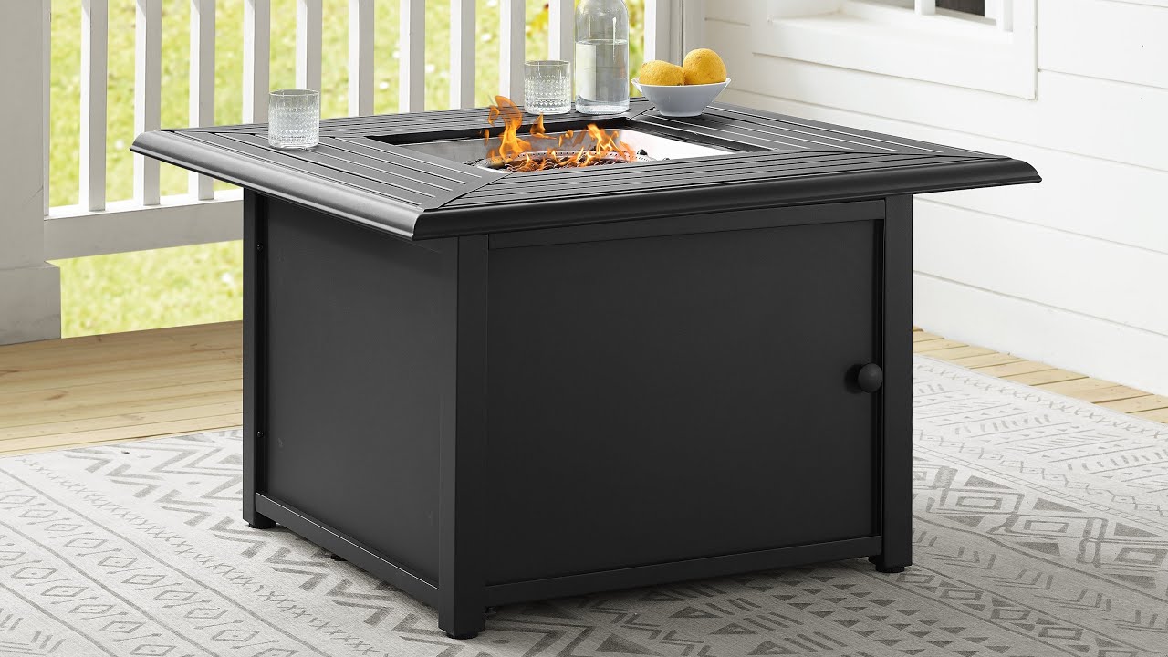 Dante Fire Table Collection | Crosley Furniture - YouTube
