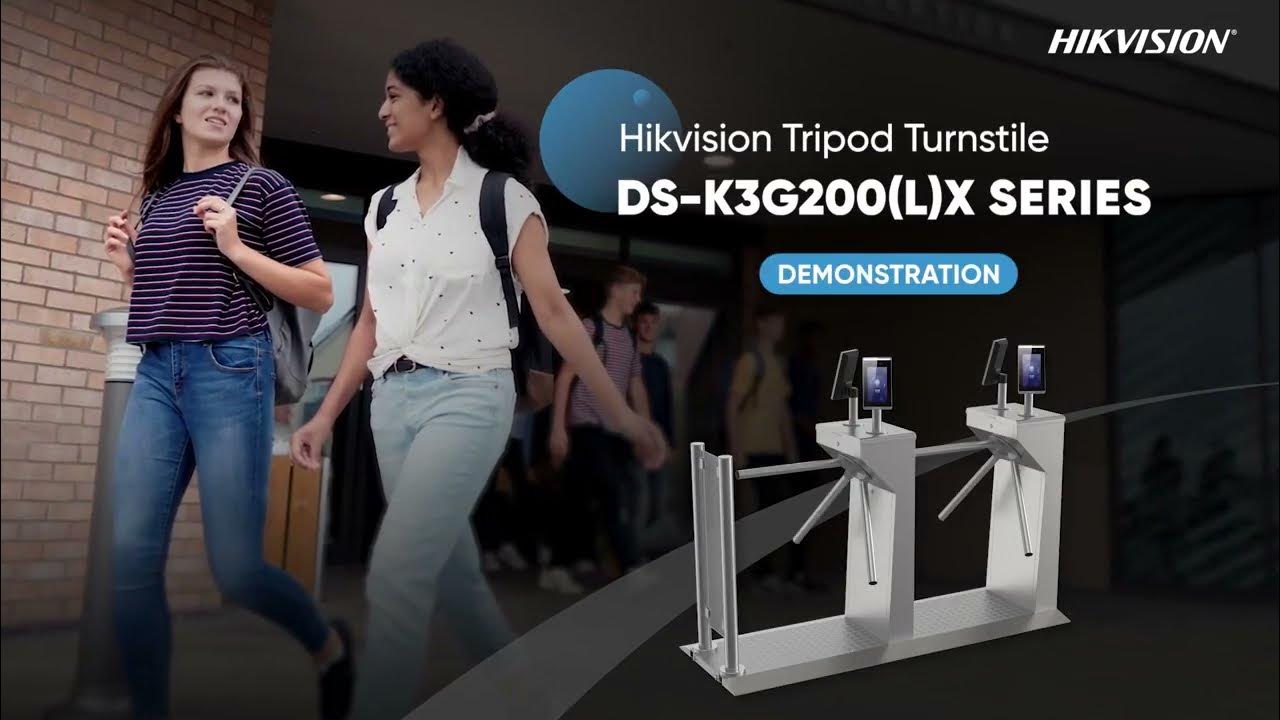 Hikvision Tripod Turnstile DS K3G200LX Series - YouTube