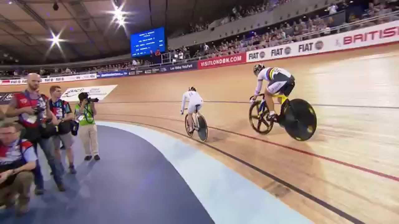 Women's Sprint Final Gold Medal Race - 2014 Track Cycling World Cup ...