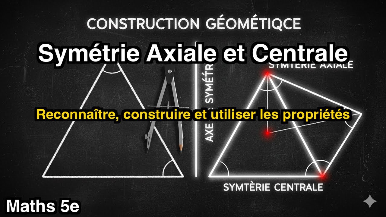 Géométrie : La symétrie axiale - YouTube