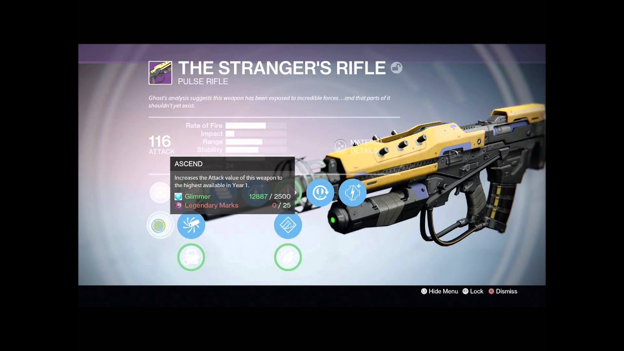 Destiny Patch 2 0 Legendary Strangers Rifle - YouTube