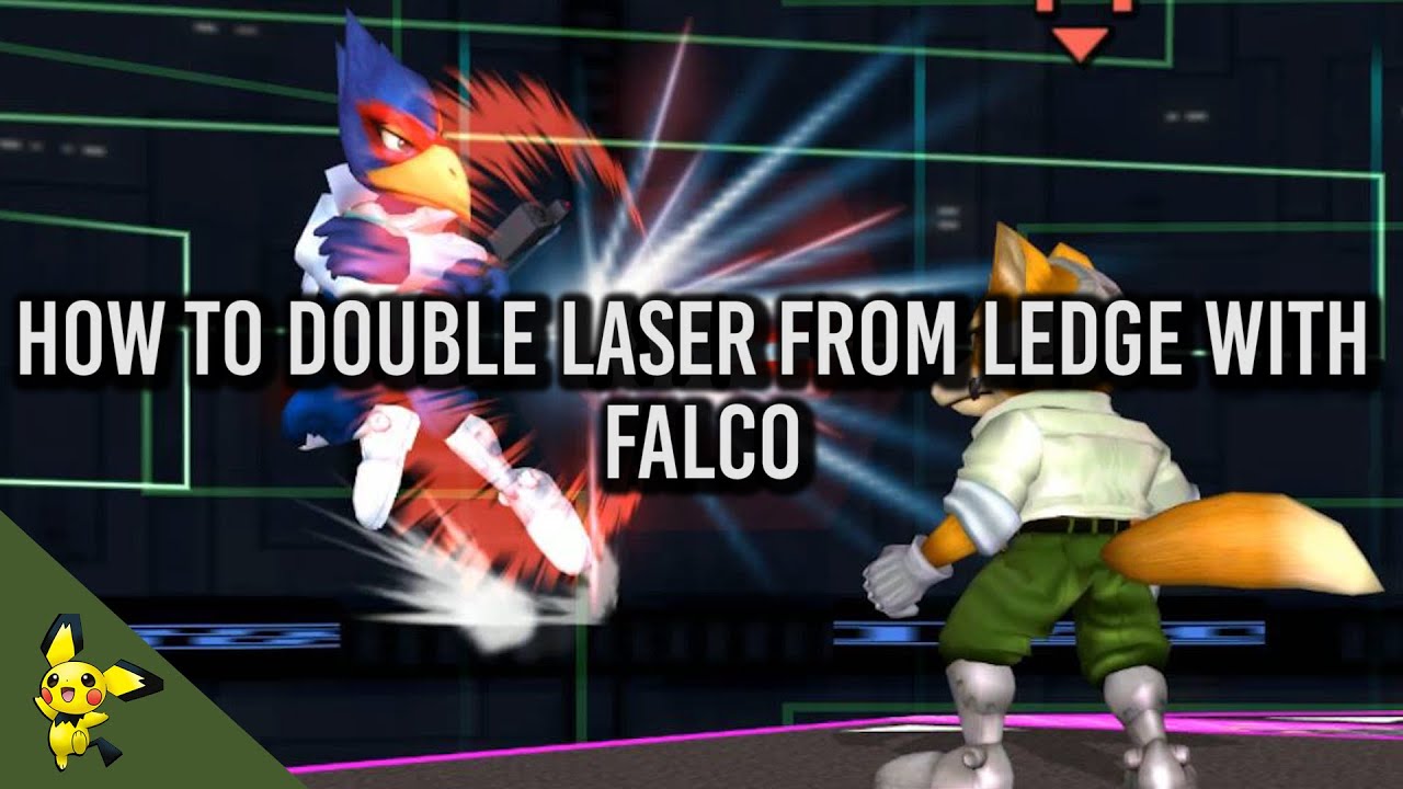 Falco Double Laser at Ledge - Super Smash Bros. Melee - YouTube