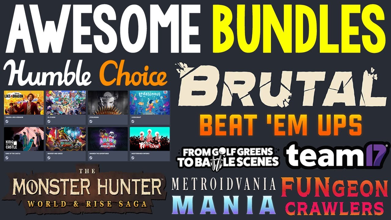 AWESOME HUMBLE BUNDLES LIVE RIGHT NOW - GET TONS OF GREAT STEAM PC ...