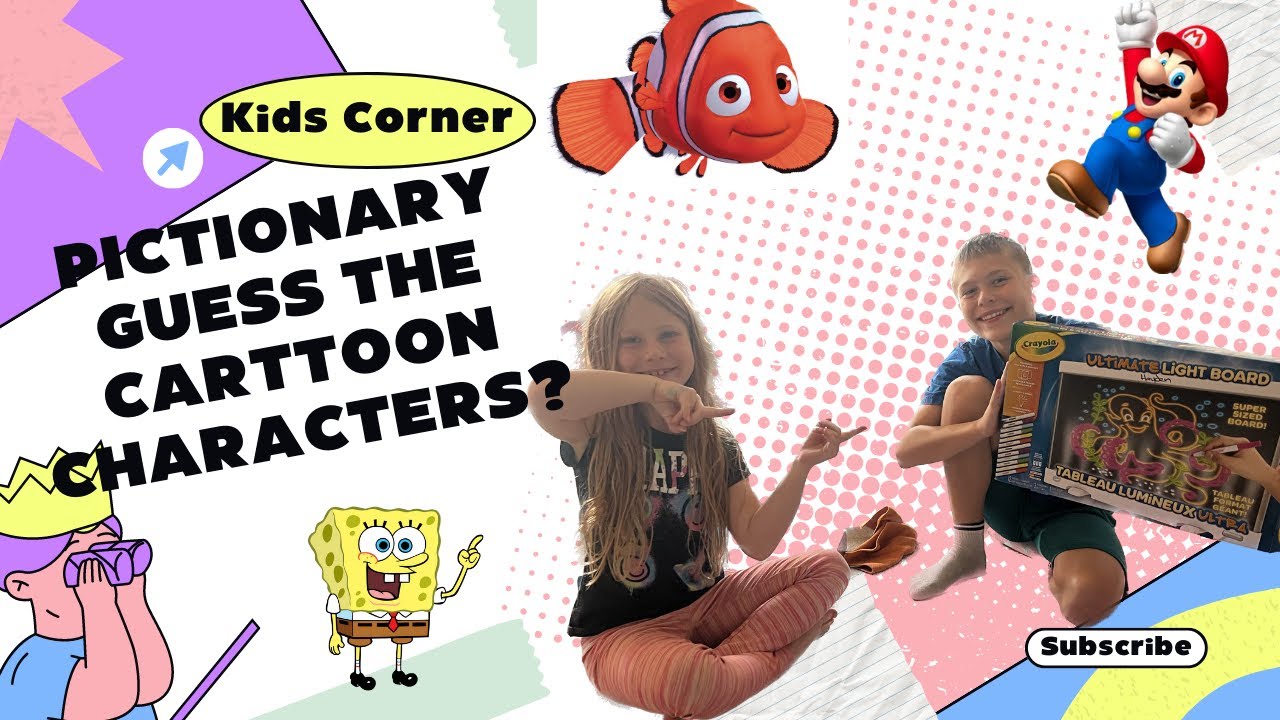Pictionary on the Ultimate Light Board: Guess the Cartoon Characters ...
